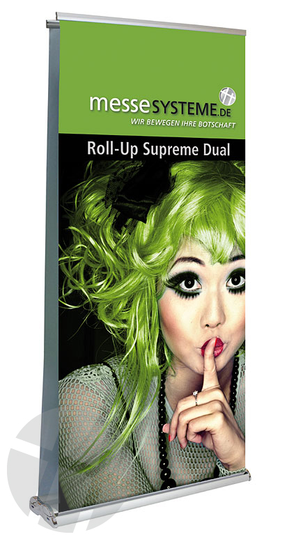 messesysteme.de - Roll-up Supreme double 100 includes carrying bag